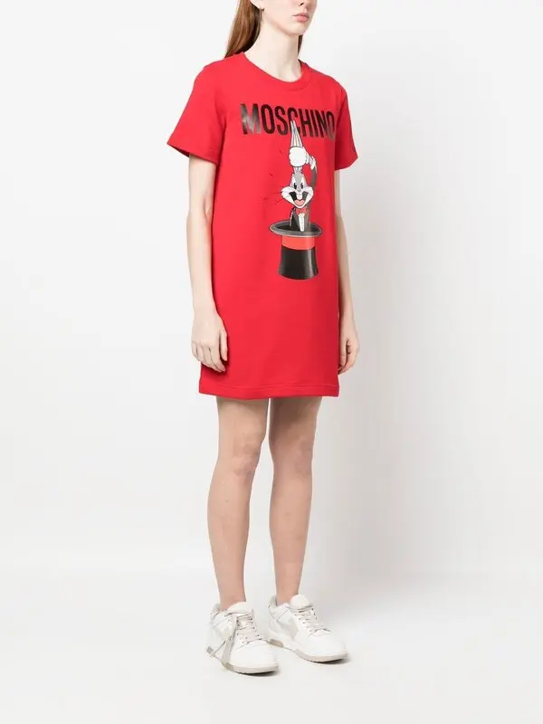 Moschino Bugs Bunny Print T-shirt Dress