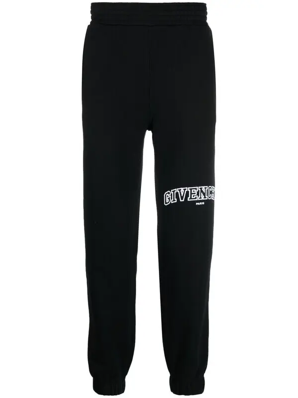 Givenchy Logo-embroidered Tapered Sweatpants - Black