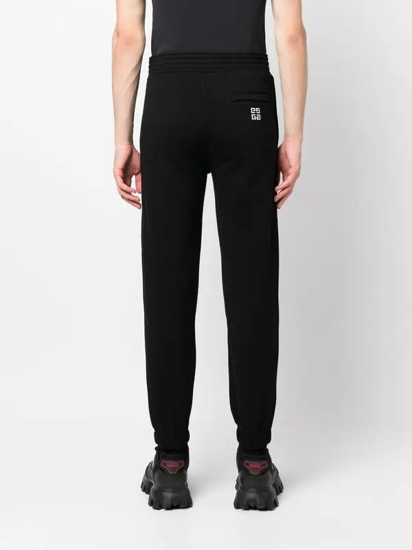 Givenchy Logo-embroidered Tapered Sweatpants - Black