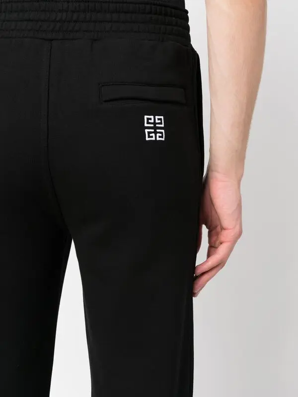 Givenchy Logo-embroidered Tapered Sweatpants - Black