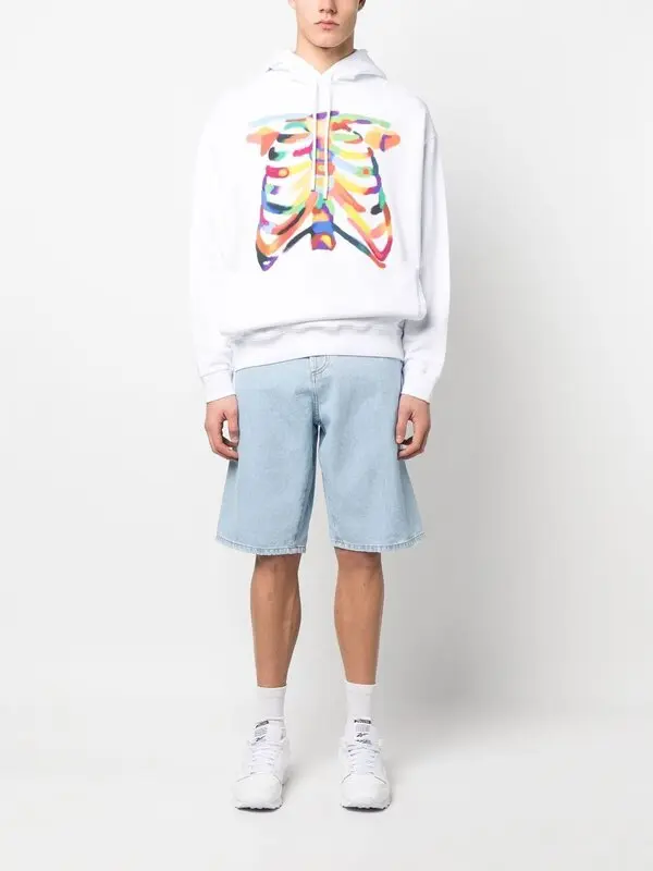 COUNTY OF MILAN Marcelo Burlon Graphic-print Cotton Hoodie