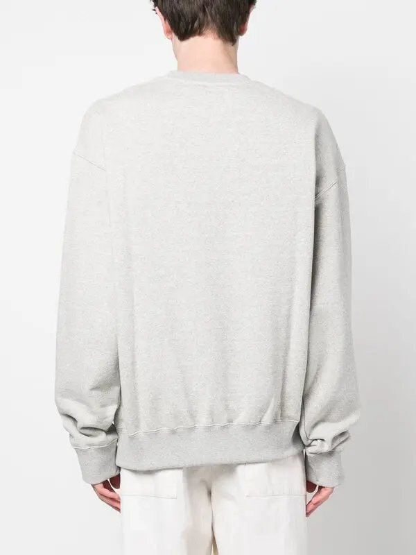 JIL SANDER Logo-print Cotton Sweatshirt - Grey