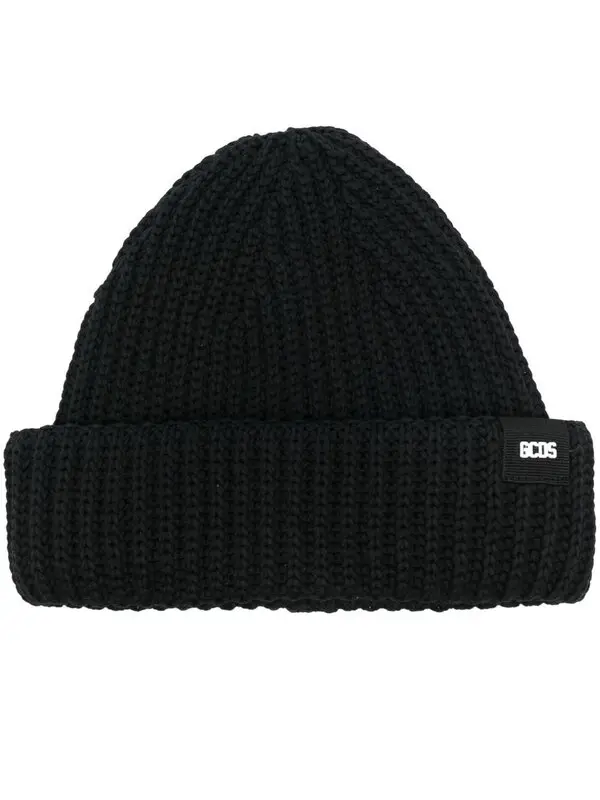Gcds Logo-patch Beanie - Black