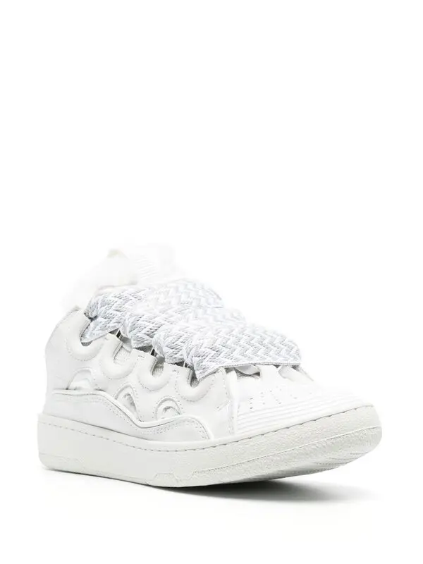LANVIN Curb Open-back Sneakers - White