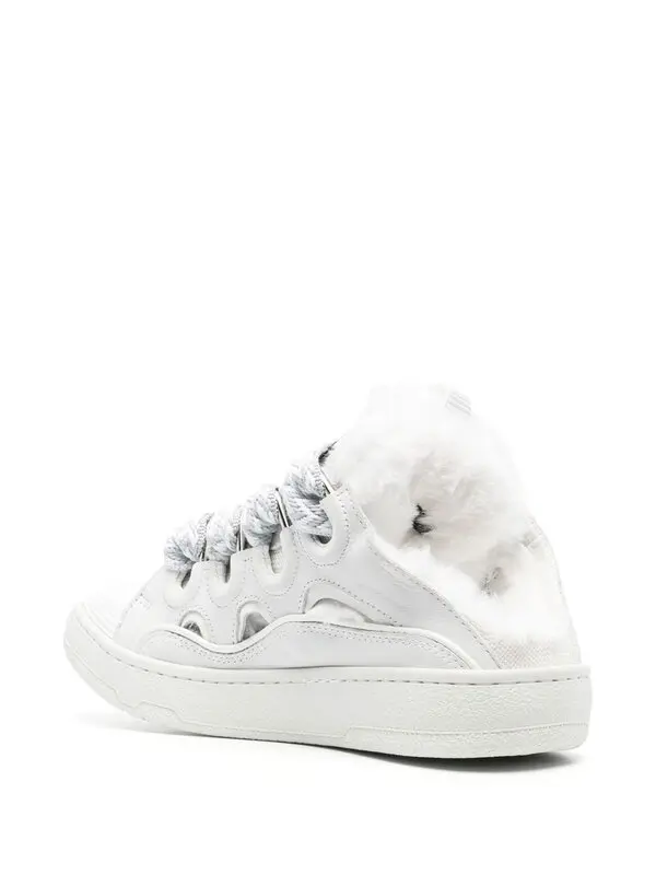 LANVIN Curb Open-back Sneakers - White