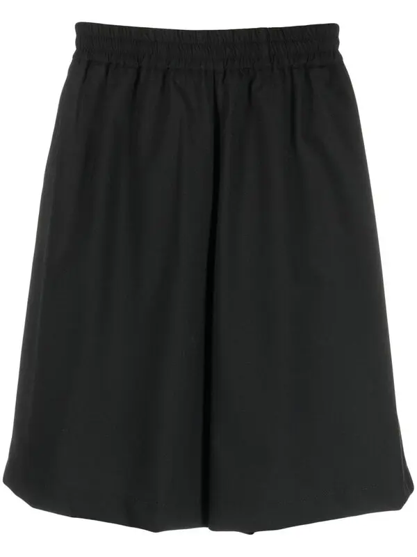 BONSAI Wide-leg Knee-length Shorts - Black