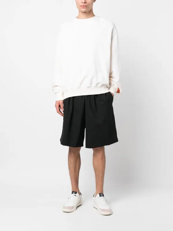 BONSAI Wide-leg Knee-length Shorts - Black