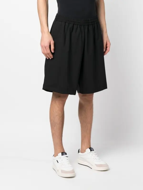BONSAI Wide-leg Knee-length Shorts - Black