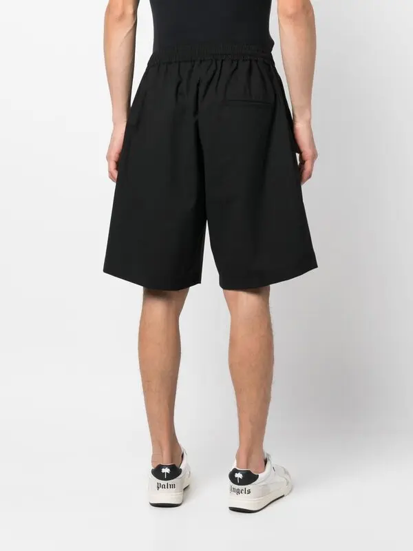 BONSAI Wide-leg Knee-length Shorts - Black
