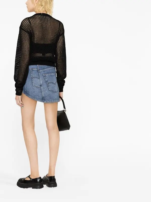 RAMAEL Cotton Open-knit Jumper - Black
