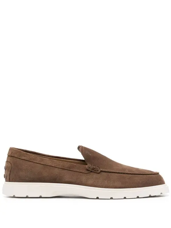TOD'S 30mm Slip-on Suede Loafers - Brown