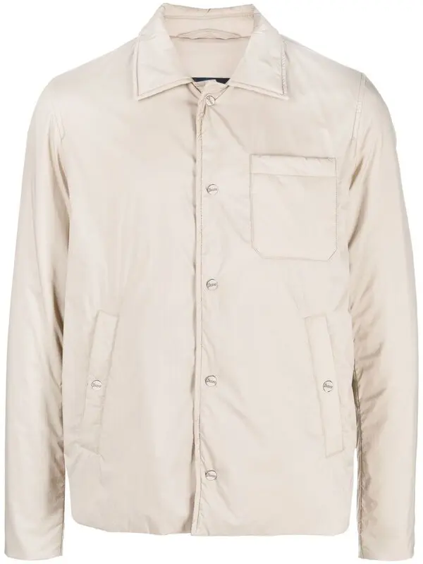 Herno Chantilly Buttoned Jacket - Neutrals