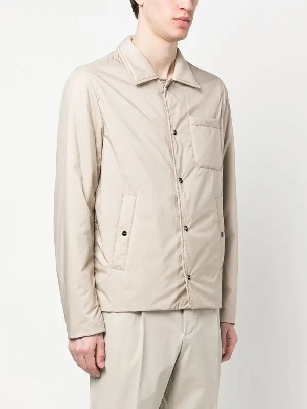 Herno Chantilly Buttoned Jacket - Neutrals
