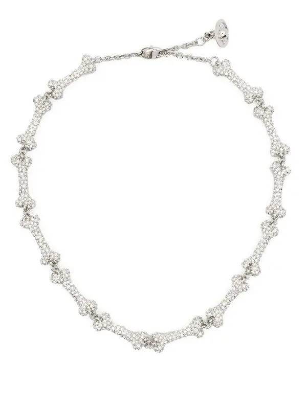 VIVIENNE WESTWOOD Faustine Crystal-embellished Bones Necklace