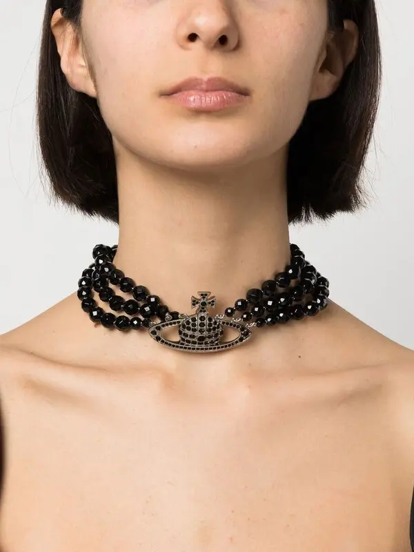 VIVIENNE WESTWOOD Messaline Orb Three-row Choker