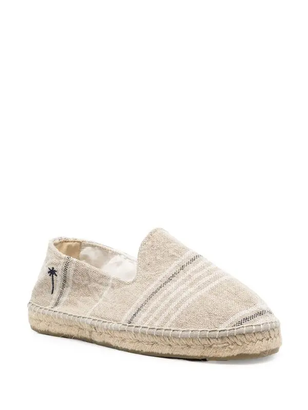Manebí Striped Slip-on Espadrilles - Neutrals