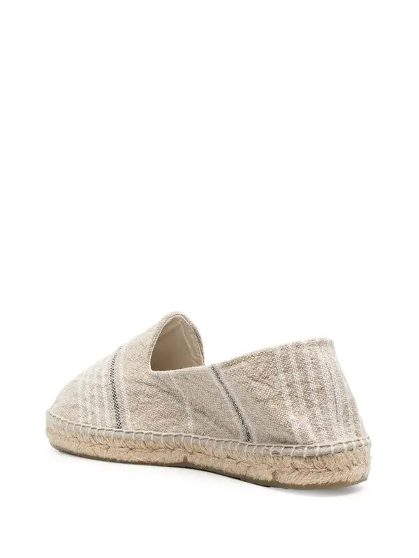 Manebí Striped Slip-on Espadrilles - Neutrals