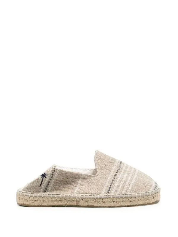 Manebí Striped Slip-on Espadrilles - Neutrals