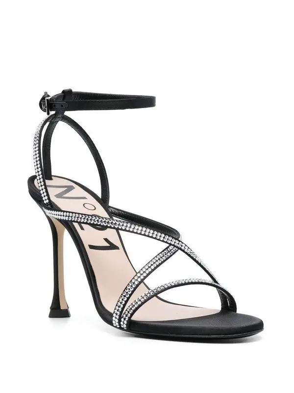 N°21 100mm Crystal-embellished Sandals