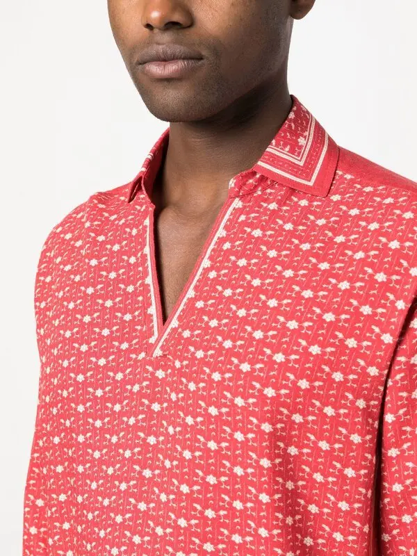 Orlebar Brown Ridley Bandana Shirt - Red