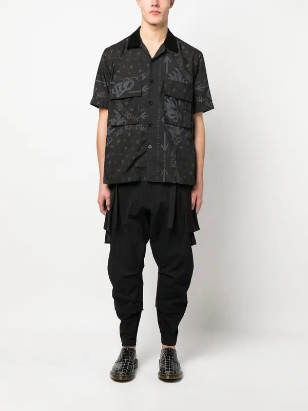 Sacai Graphic-print Short-sleeve Shirt