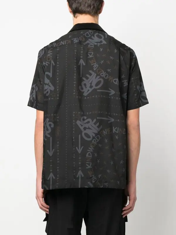 Sacai Graphic-print Short-sleeve Shirt