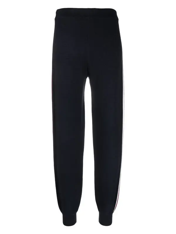 Tommy Hilfiger Side-stripe Cotton Track Pants - Blue
