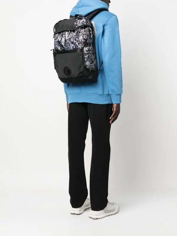 Versace Baroque Logo-print Backpack