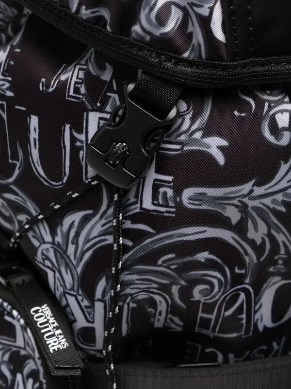 Versace Baroque Logo-print Backpack