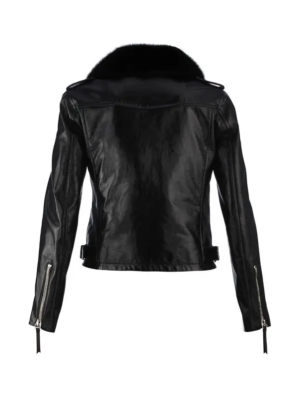 GIUSEPPE ZANOTTI Amelia Leather Biker Jacket