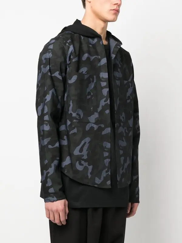Alchemy Fashions Camouflage-print Hooded Shirt