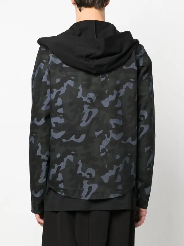 Alchemy Fashions Camouflage-print Hooded Shirt