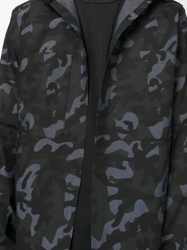 Alchemy Fashions Camouflage-print Hooded Shirt
