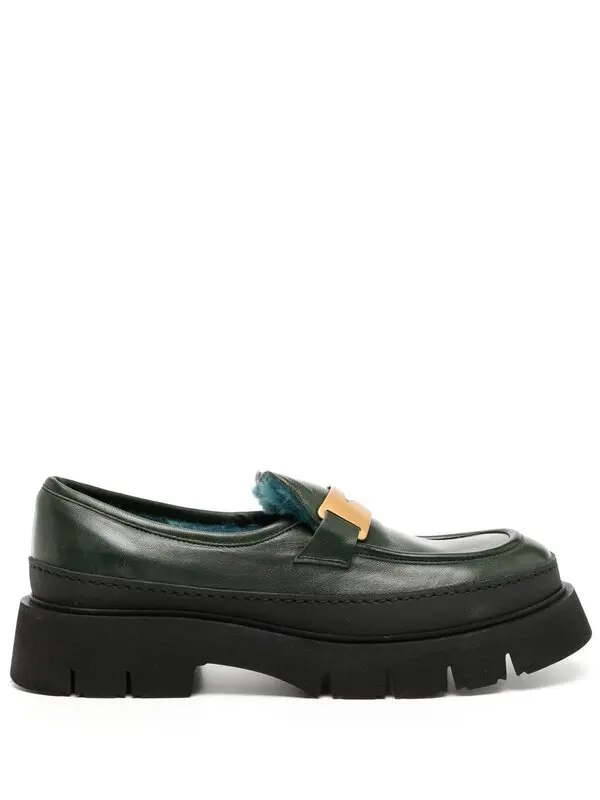 MADISON MAISON Logo-plaque Loafers - Black