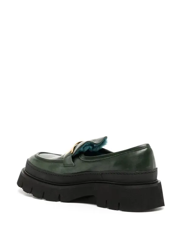 MADISON MAISON Logo-plaque Loafers - Black