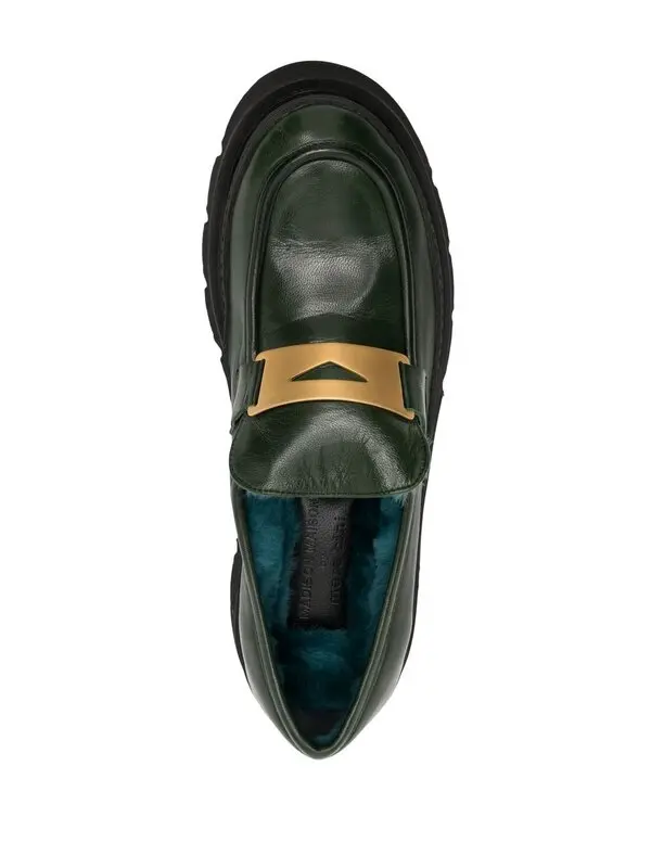 MADISON MAISON Logo-plaque Loafers - Black