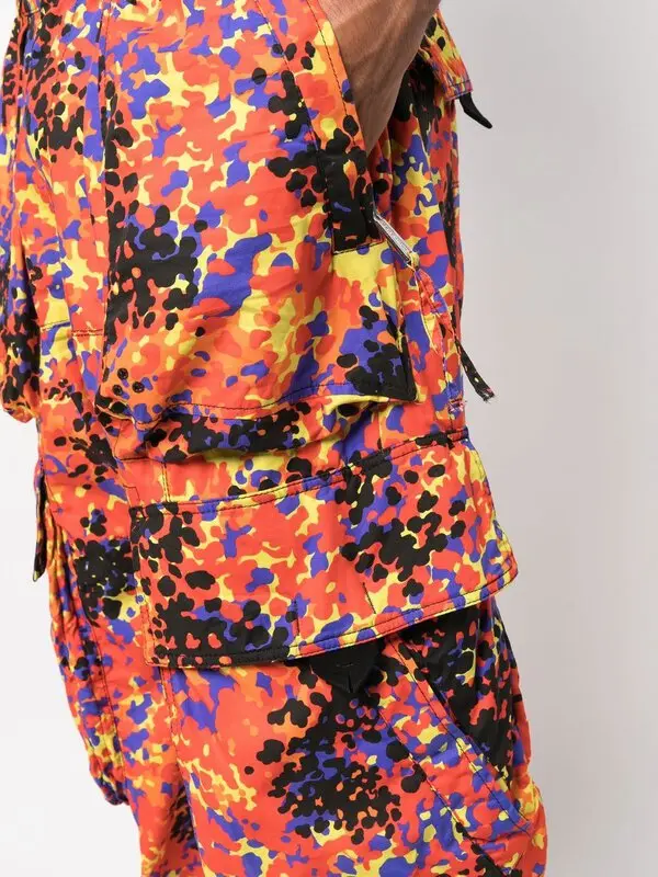 Dsquared2 Abstract-print Cargo Trousers