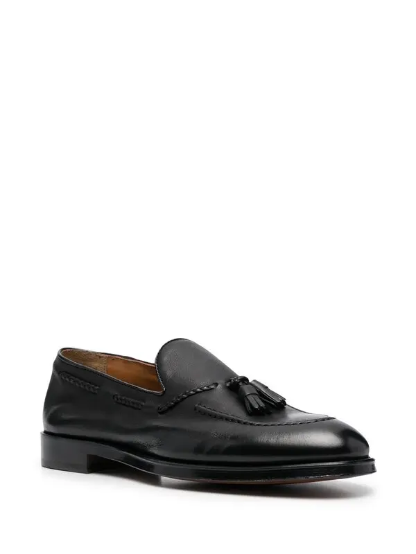 DOUCAL'S Tassel-trim Loafers - Black