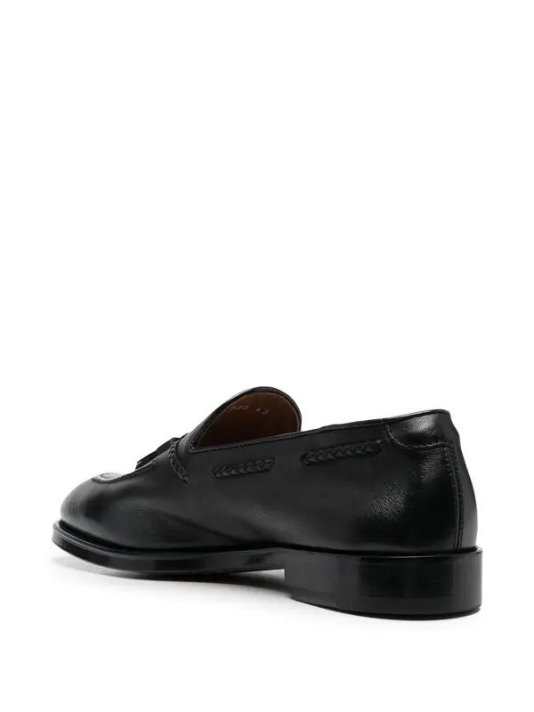 DOUCAL'S Tassel-trim Loafers - Black
