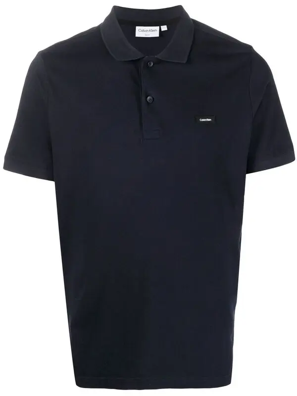 Calvin Klein Logo-patch Polo Shirt