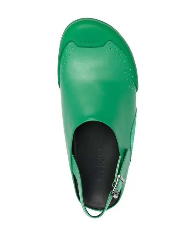 Marni Round-toe Slingback Sandals