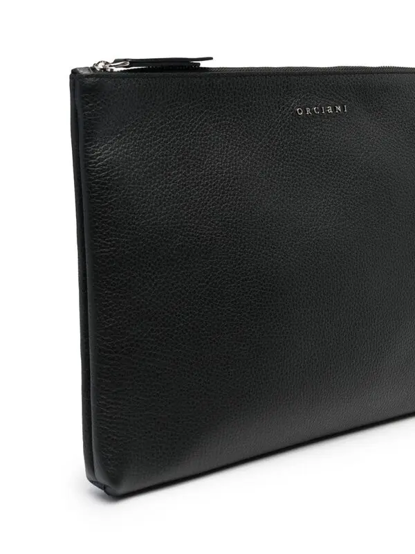 Orciani Zip-fastening Leather Pouch
