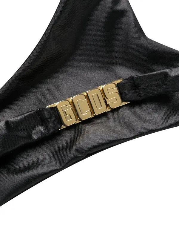 Gcds Logo-hardware Bikini Bottom - Black