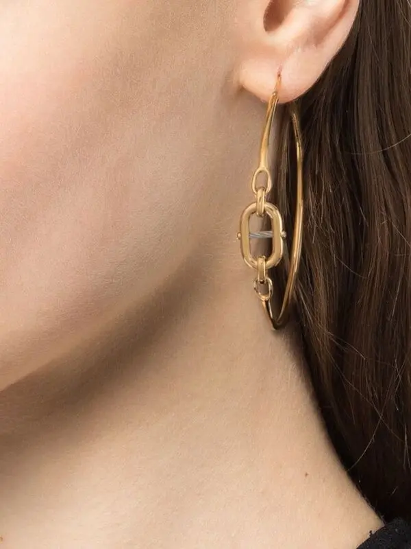 CHARRIOL St Tropez Mariner Chain-detail Hoop Earrings - Gold