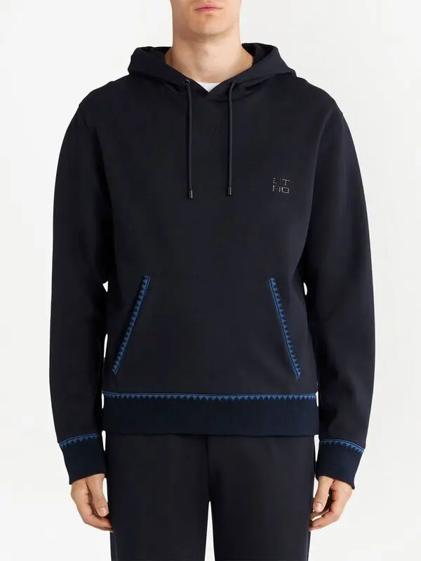 Etro Logo-patch Pullover Hoodie