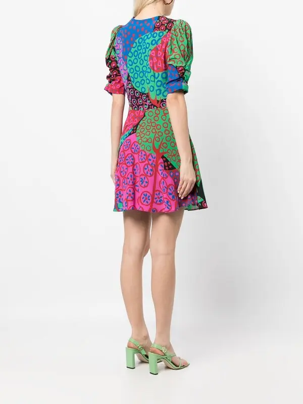 Rhode Graphic-print Mini Dress