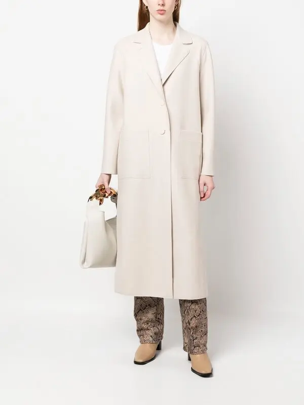 Harris Wharf London Side Slit Trenchcoat