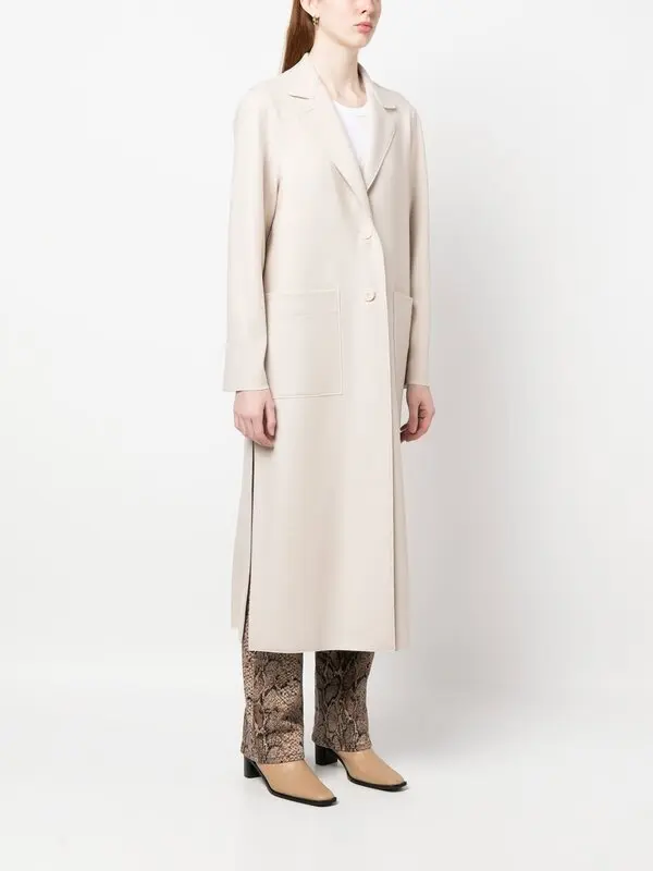 Harris Wharf London Side Slit Trenchcoat
