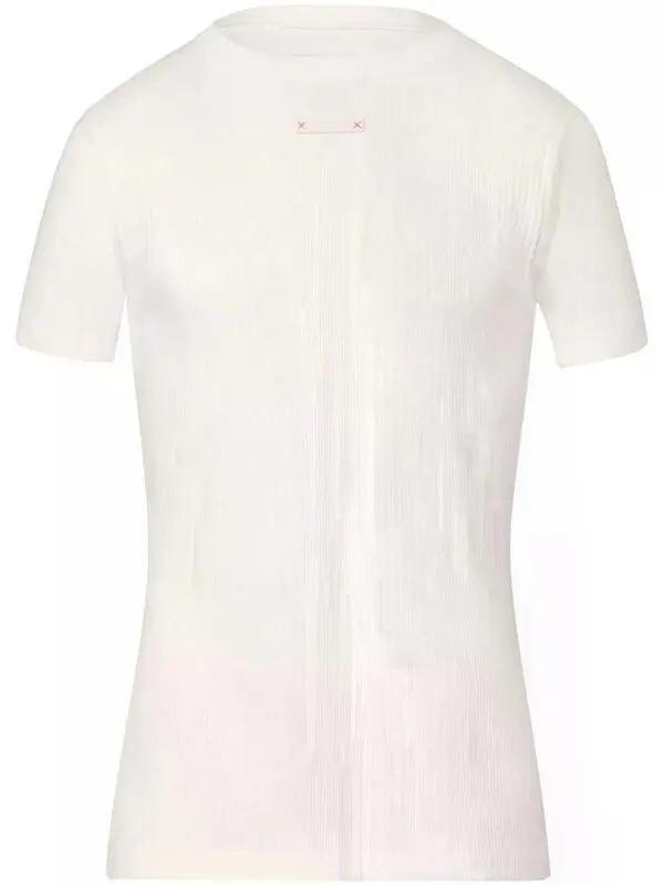 MAISON MARGIELA Fancy Ribbed T-shirt - Neutrals