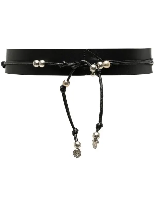 Altuzarra Tie-Fastening Leather Belt In Black - 36% Off  display picture 3